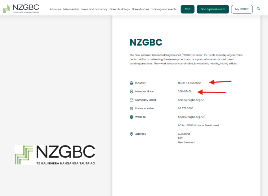 Managing Your NZGBC Member Profile